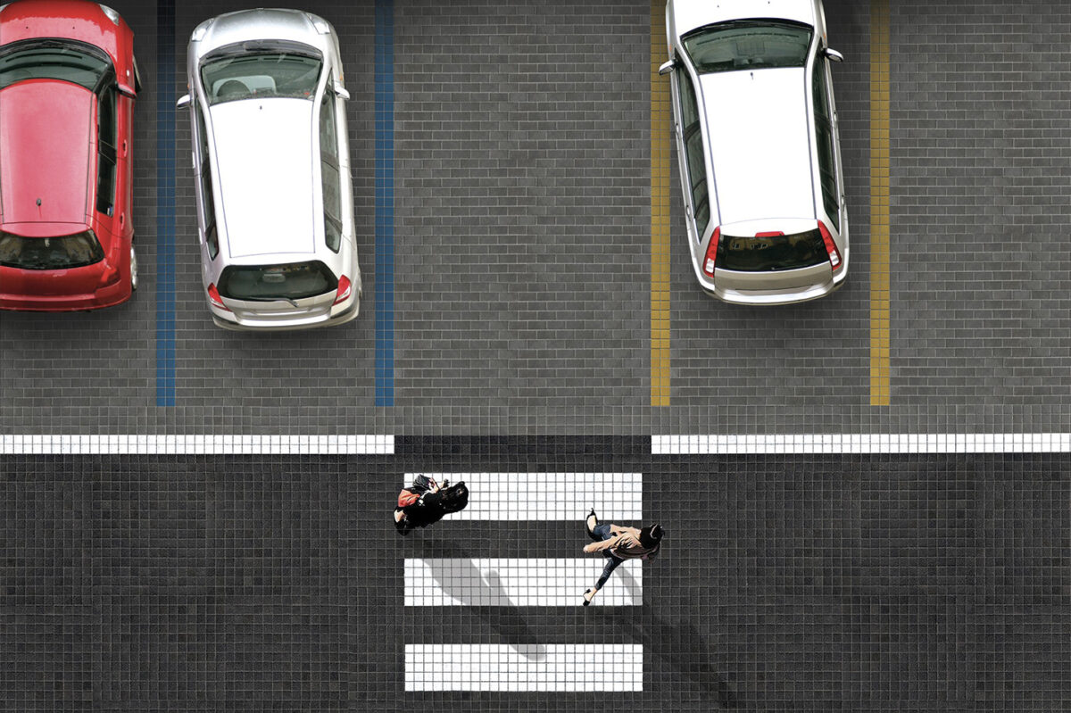 Signage Color System for road markings - Grestone ® Urban Pavings